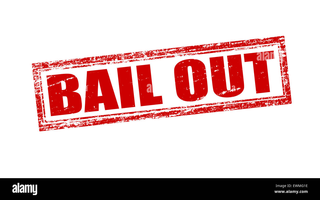 Stamp with text bail out inside, illustration Stock Photo - Alamy