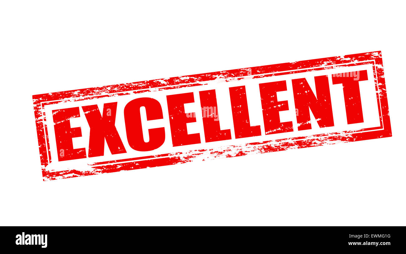 Stamp with word excellent inside, illustration Stock Photo - Alamy