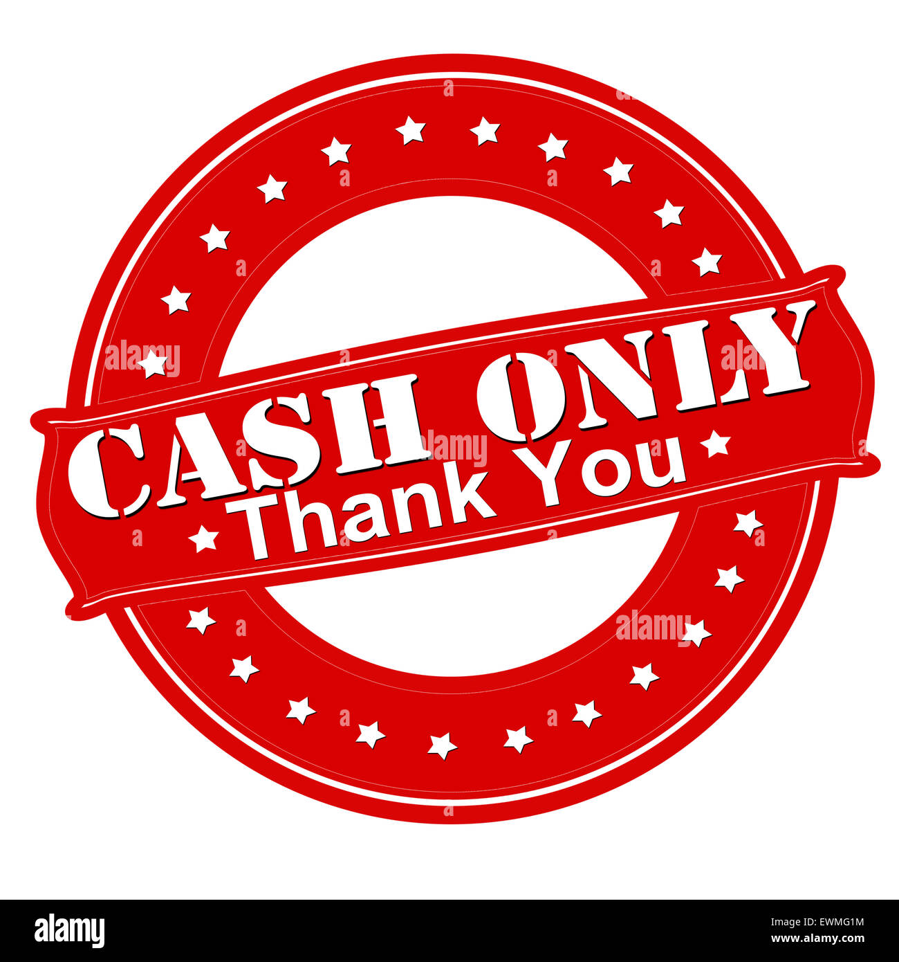Cash only sign Cut Out Stock Images & Pictures - Alamy