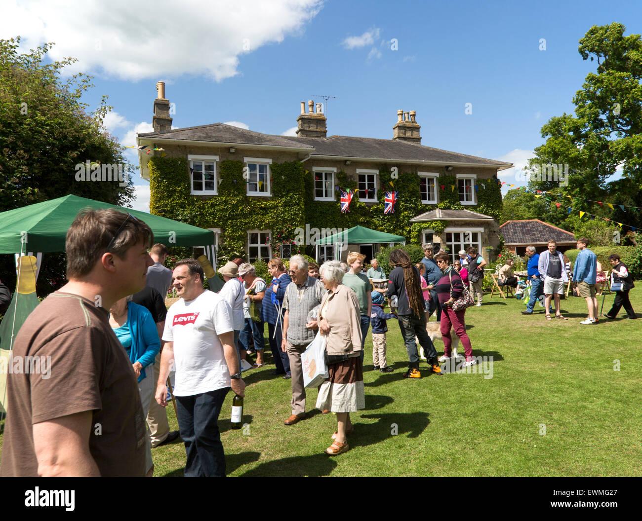 Village summer fete, Bredfield, Suffolk, England, UK Stock Photo - Alamy