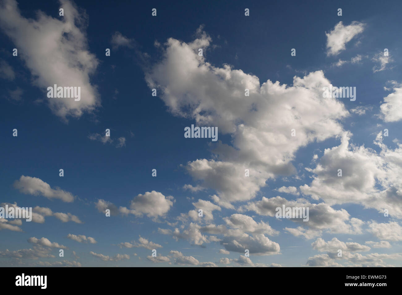 Fair weather cumulus, Cumulus humilis, Germany Stock Photo - Alamy