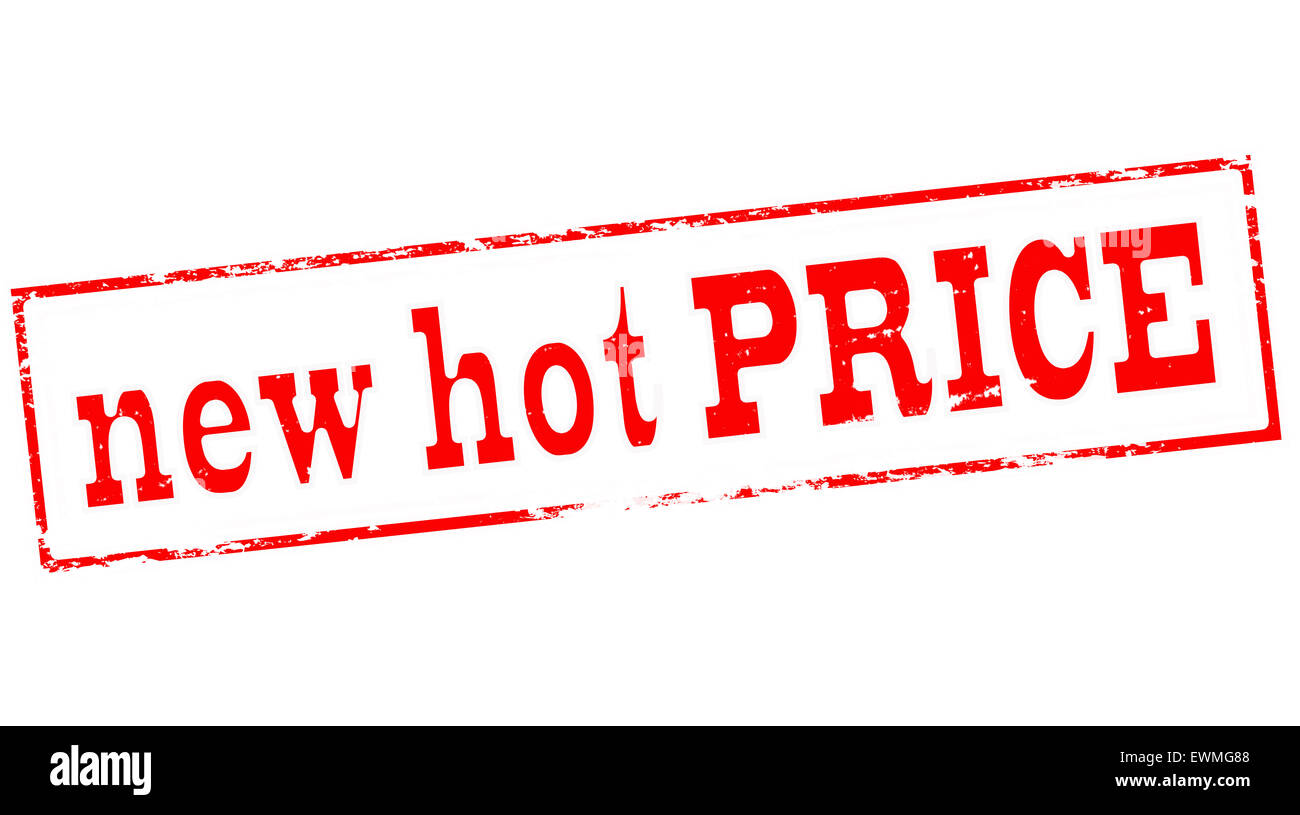 Stamp with text new hot price inside, illustration Stock Photo - Alamy