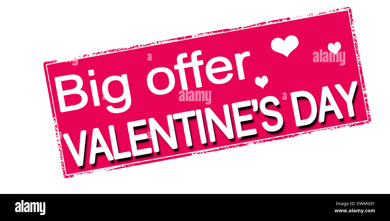 Stamp with text big offer inside, illustration Stock Photo - Alamy