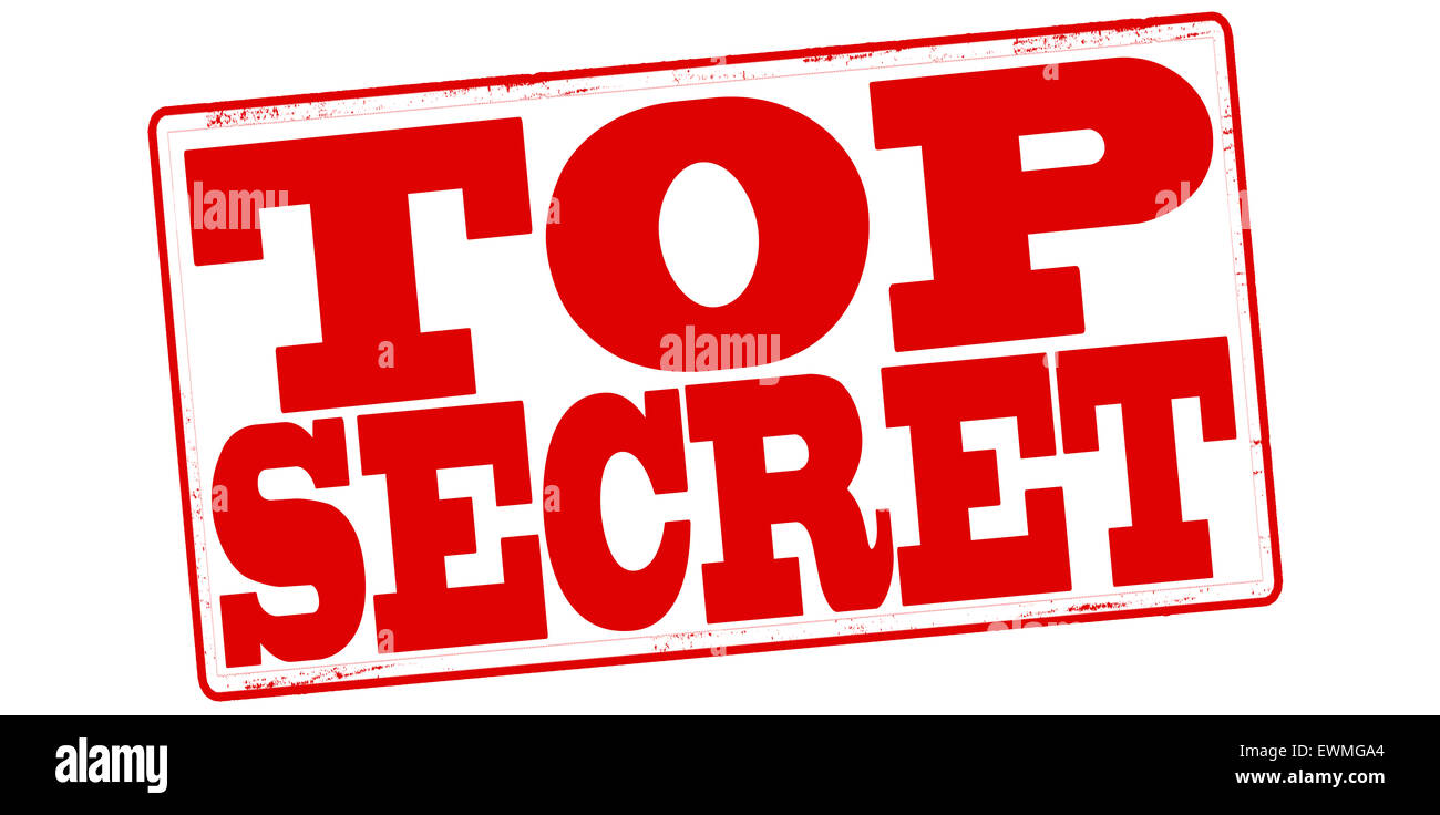 Stamp with text top secret inside, illustration Stock Photo - Alamy