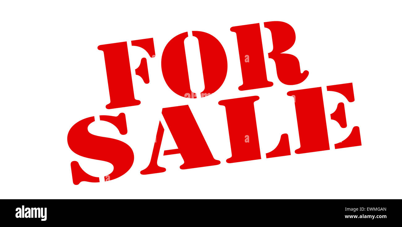 Stamp with text for sale inside, illustration Stock Photo - Alamy