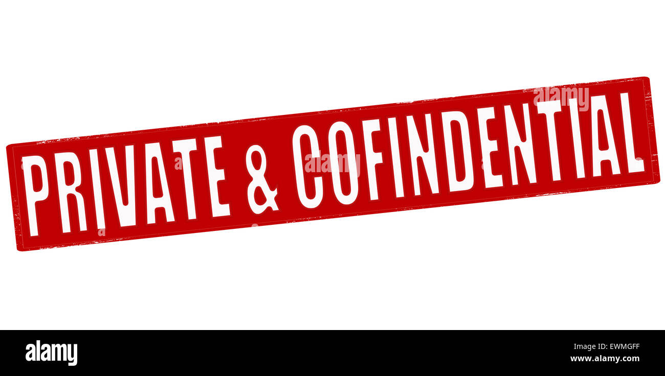 Confidential stamp hi-res stock photography and images - Alamy