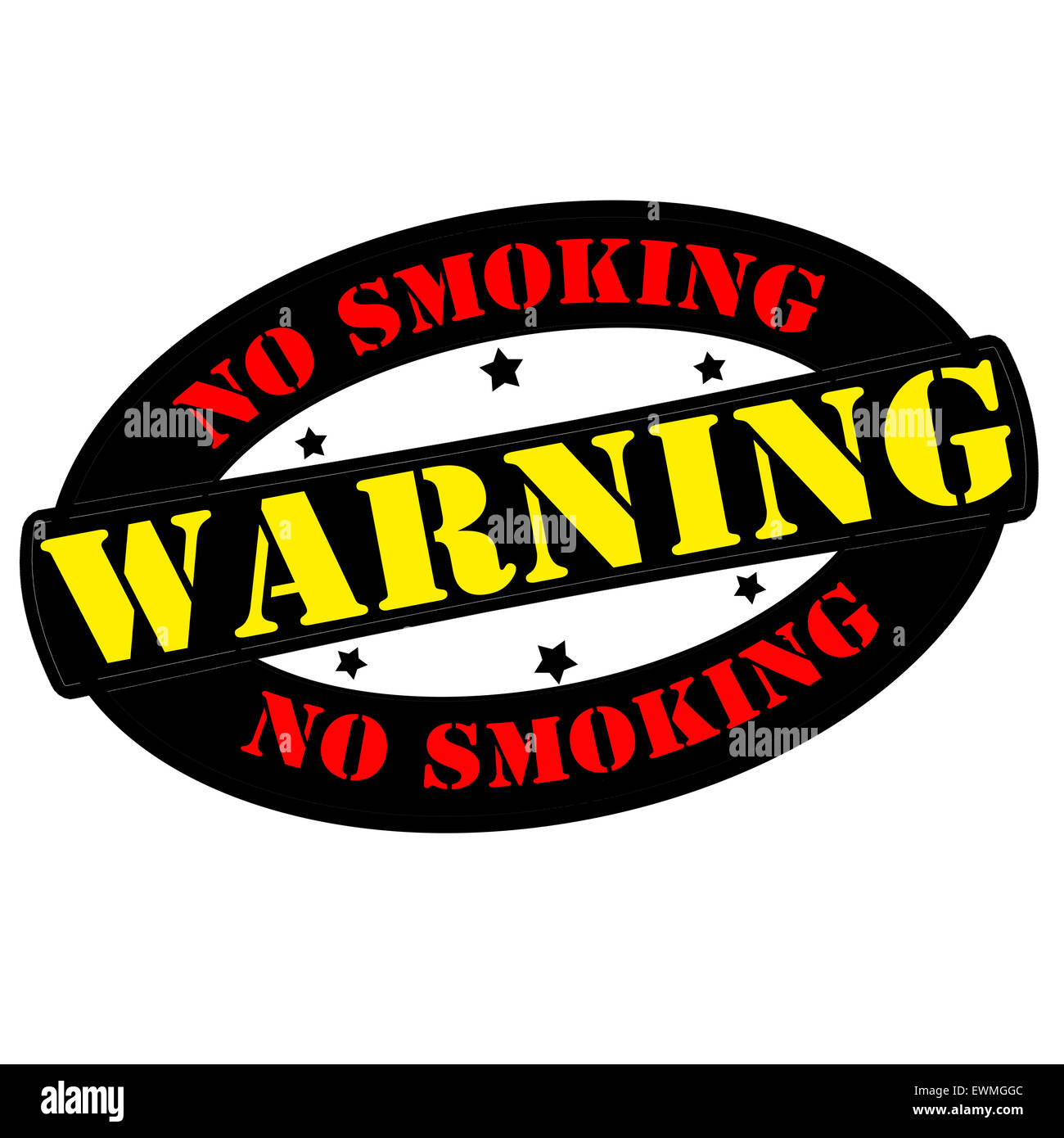 Stamp with text warning no smoking inside, illustration Stock Photo - Alamy