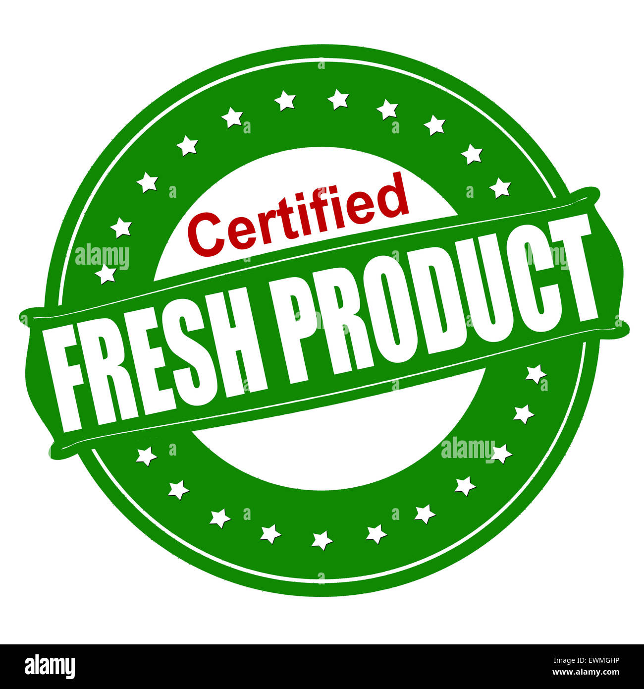 Stamp with text fresh product inside, illustration Stock Photo - Alamy