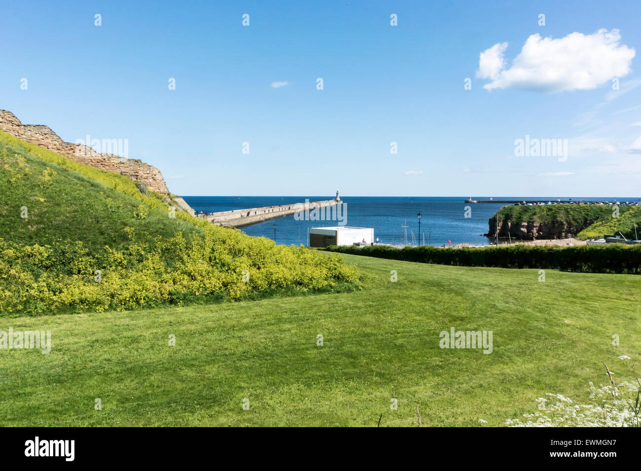tynemouth North pier Stock Photo - Alamy