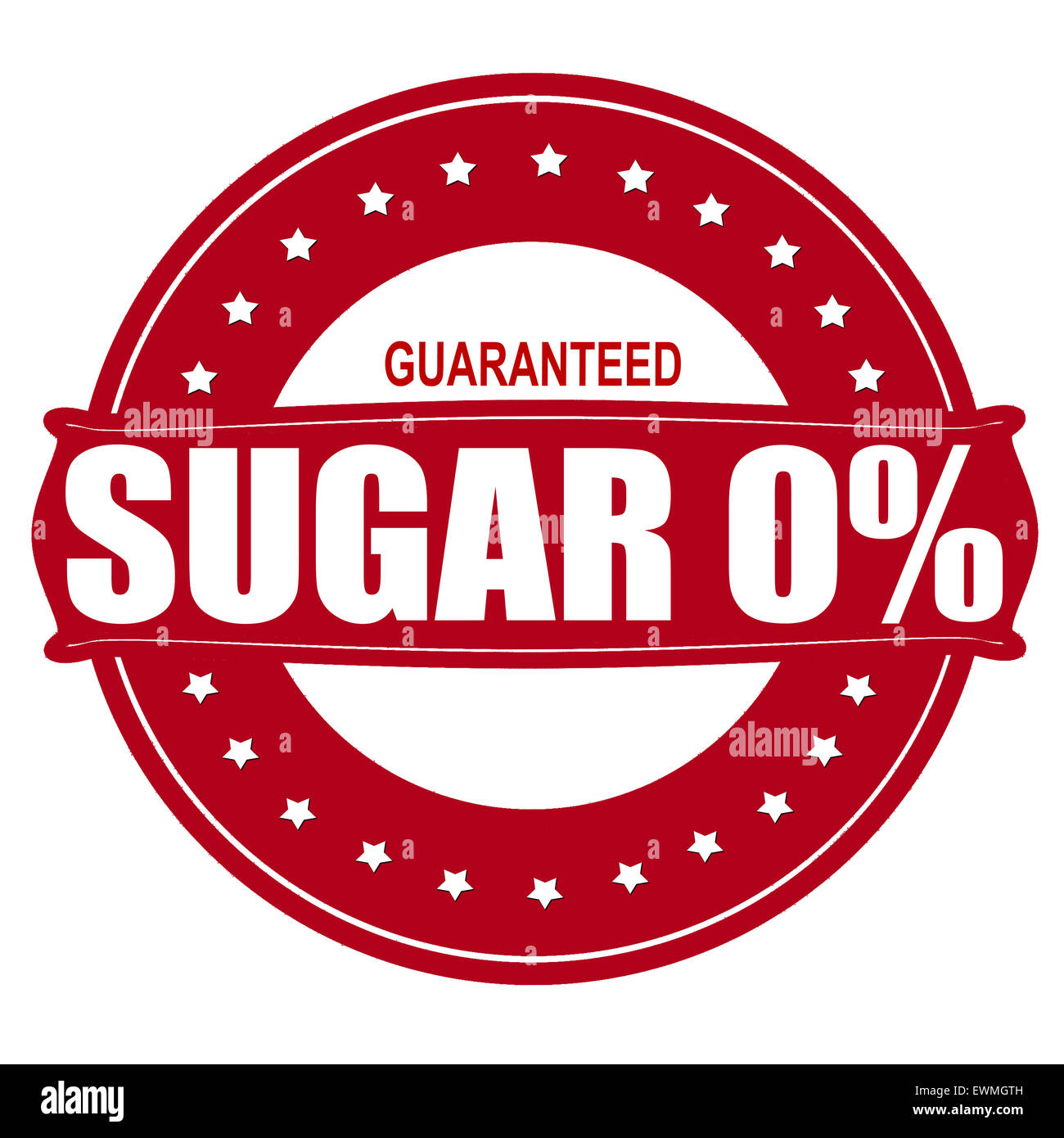Stamp with text sugar zero percent inside, illustration Stock Photo - Alamy