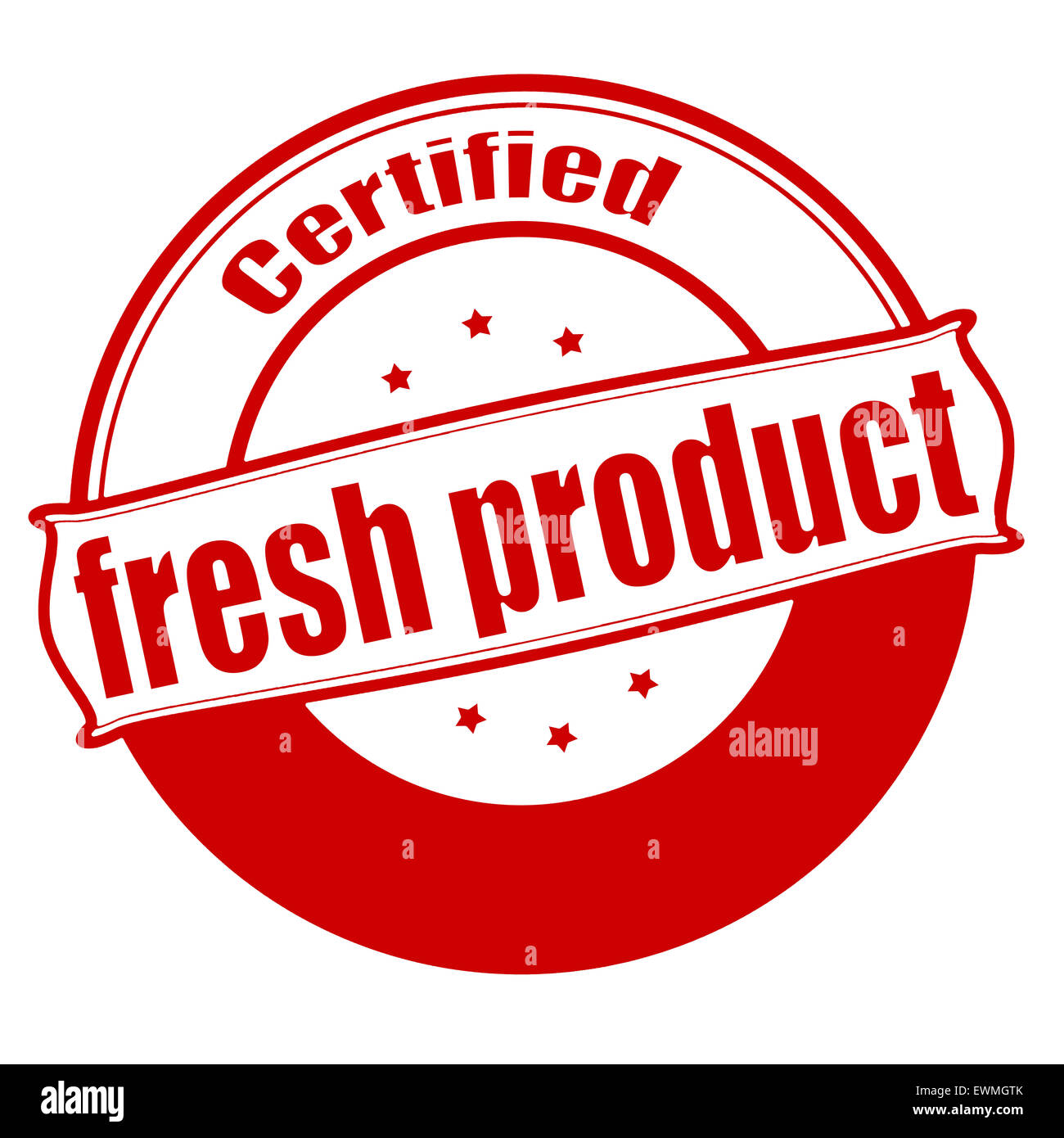 Stamp with text fresh product inside, illustration Stock Photo - Alamy