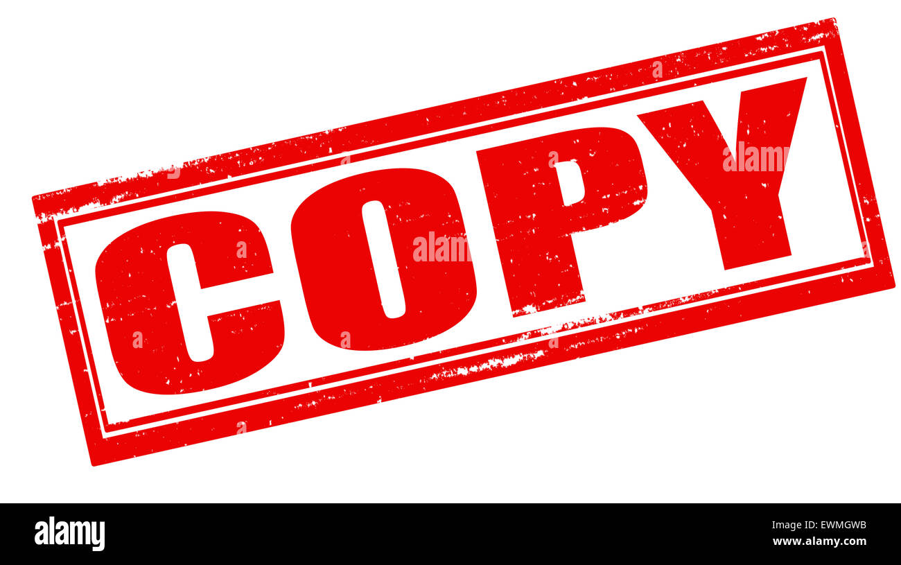 Stamp with word copy inside, illustration Stock Photo - Alamy
