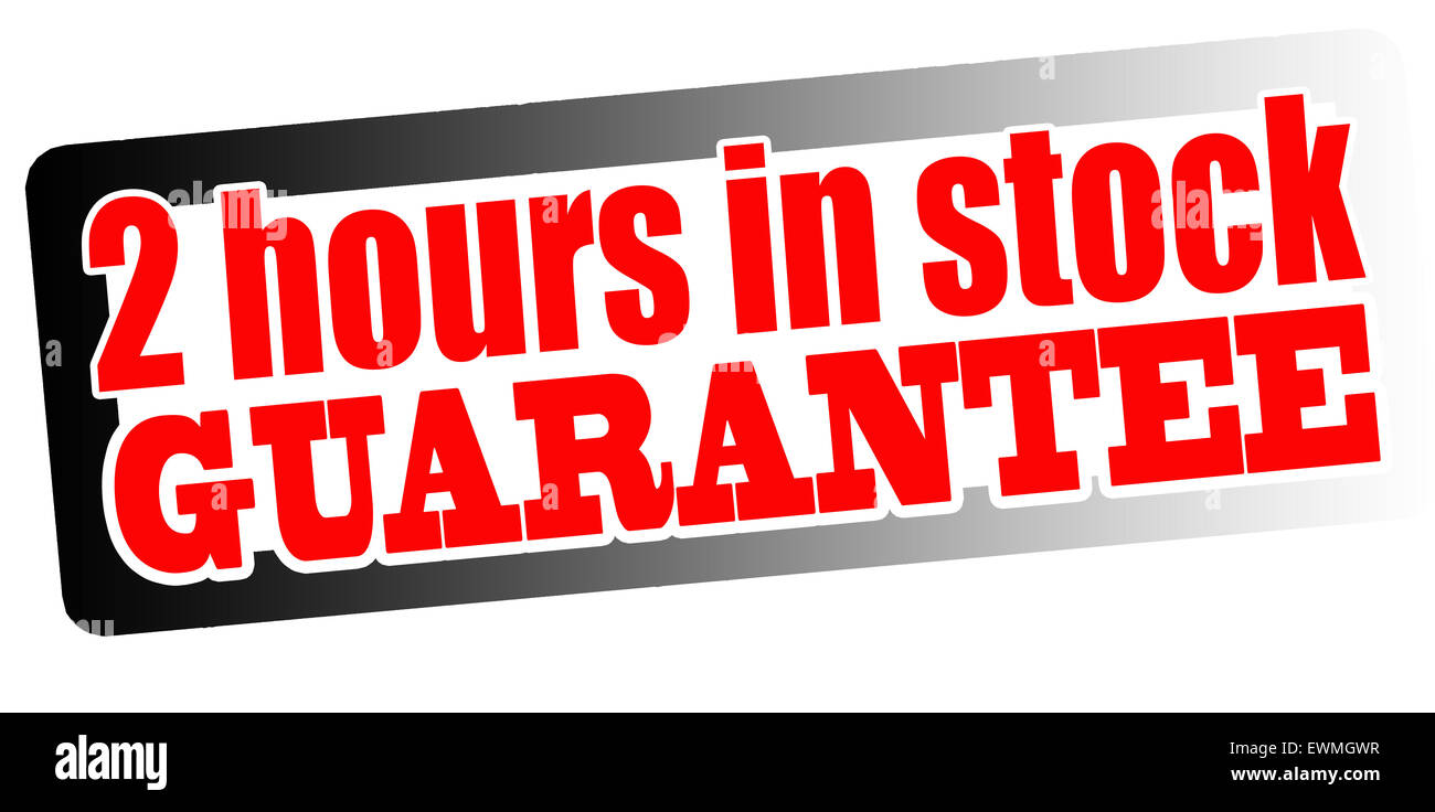 Stamp with text two hours in stock inside, illustration Stock Photo - Alamy