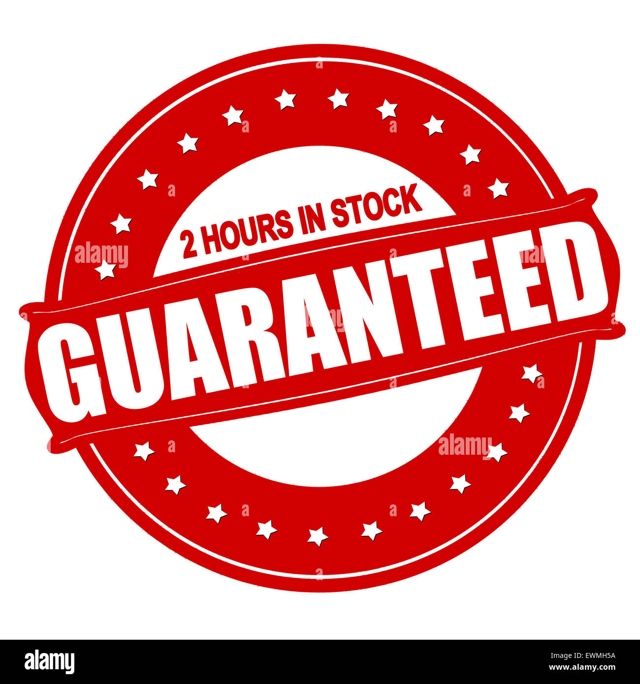 Stamp with text two hours in stock inside, illustration Stock Photo - Alamy