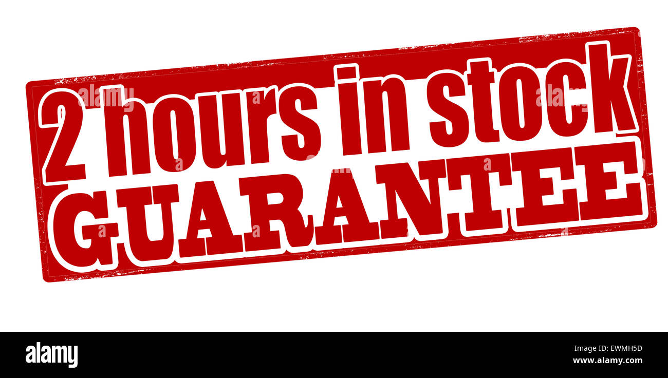 Stamp with text two hours in stock inside, illustration Stock Photo - Alamy