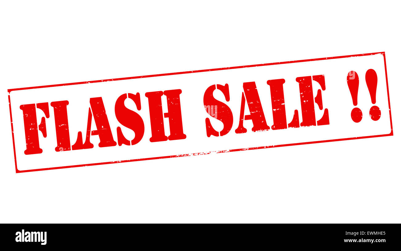Stamp with text flash sale inside, illustration Stock Photo - Alamy