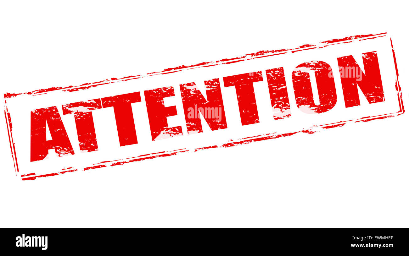Attention red stamp hi-res stock photography and images - Alamy