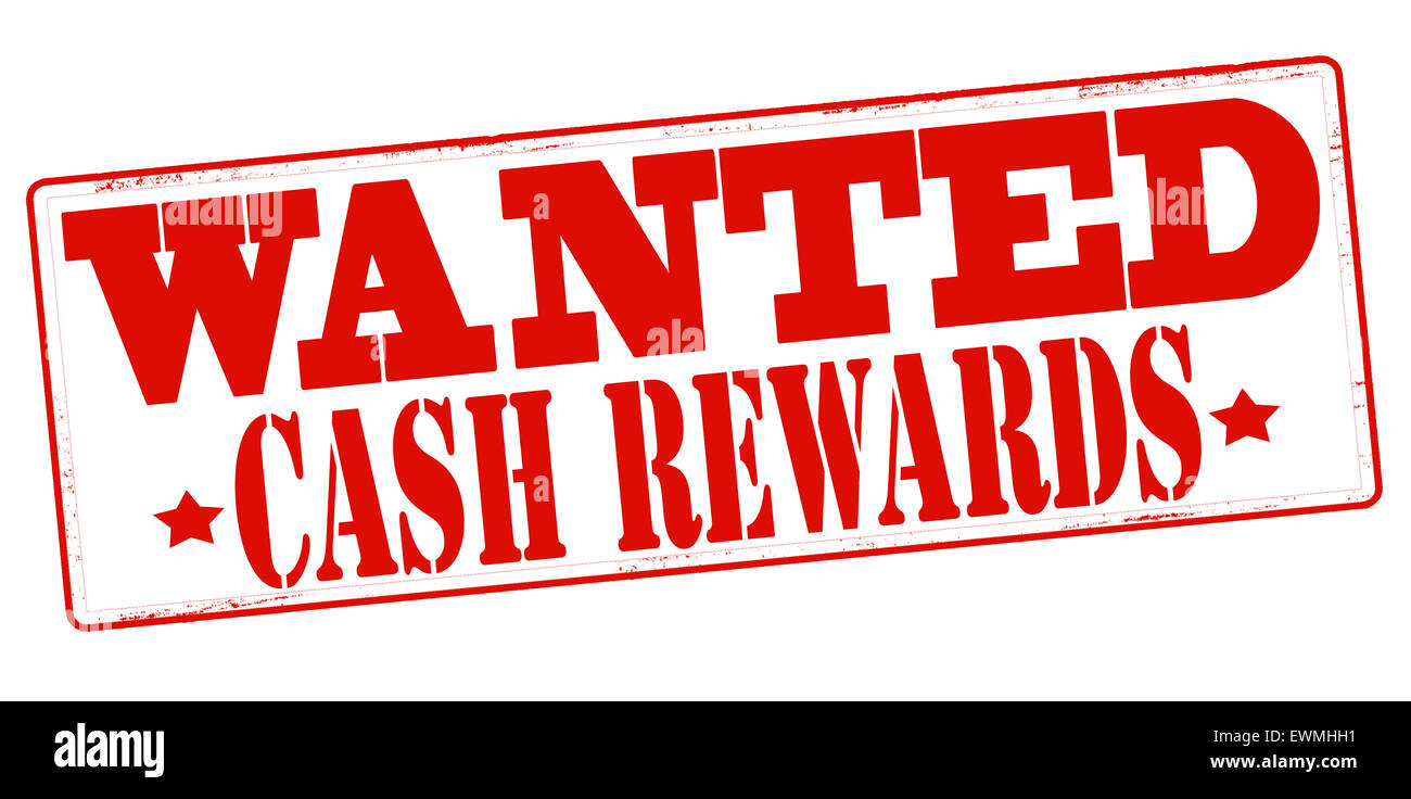 Stamp with text wanted cash reward inside, illustration Stock Photo - Alamy