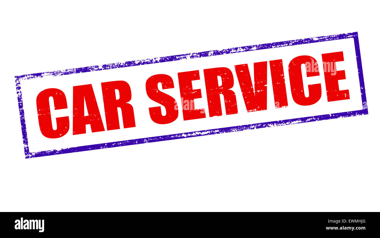 Stamp with text car service inside, illustration Stock Photo - Alamy