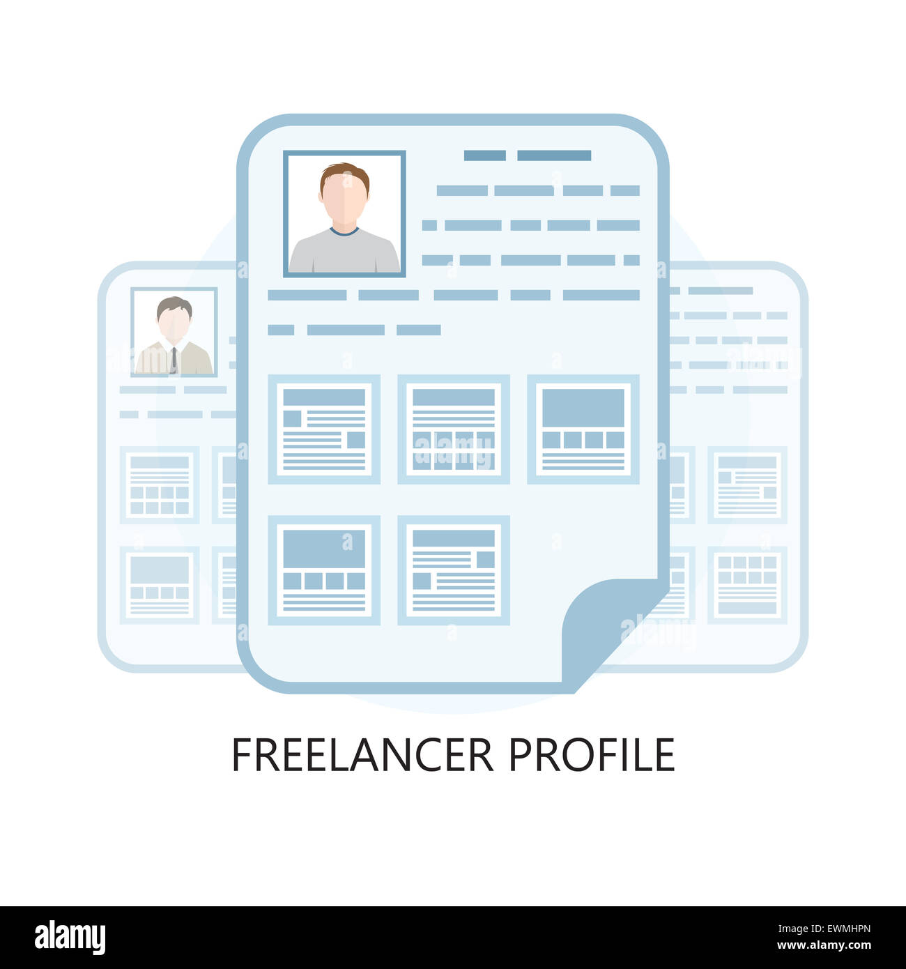 Freelancer profile hi-res stock photography and images - Alamy