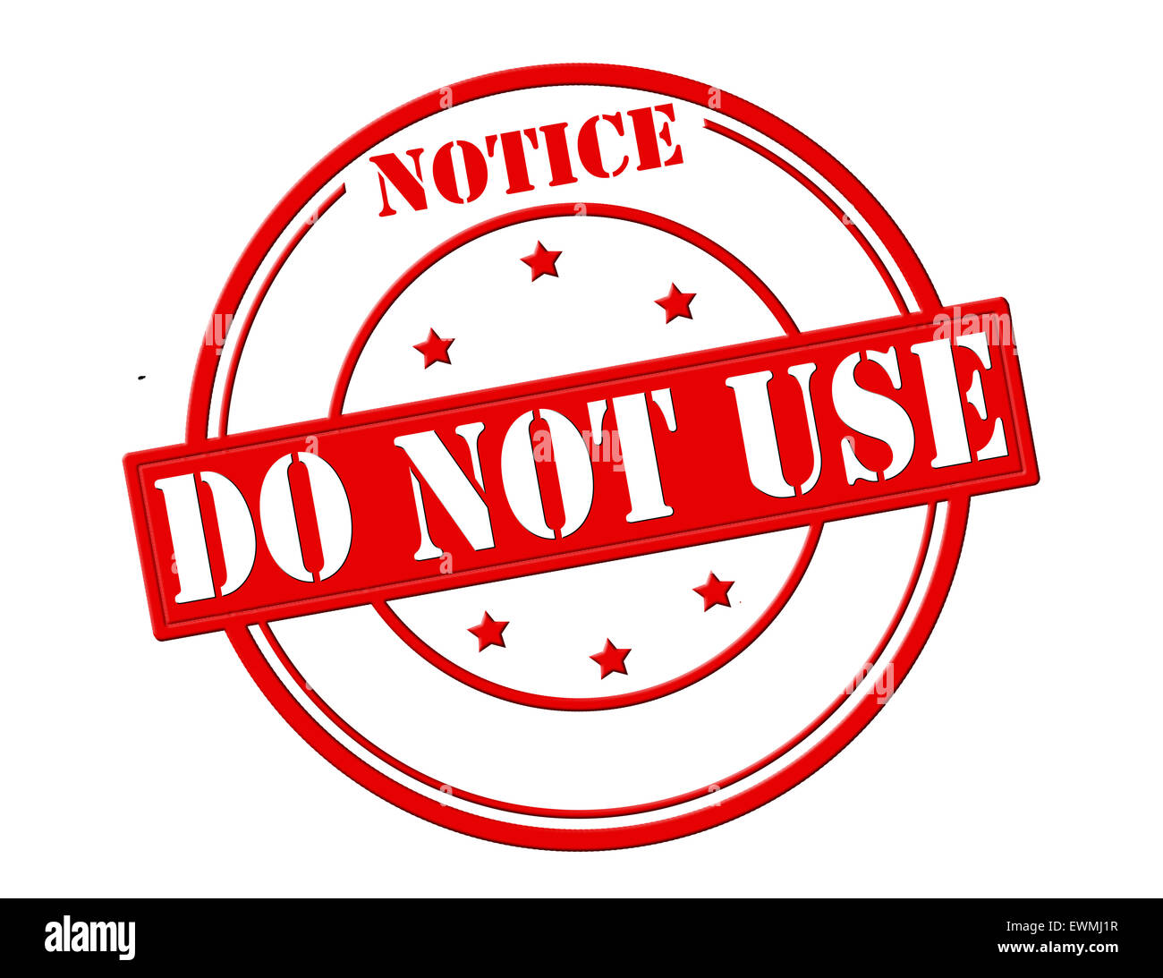 Stamp with text notice do not use inside, illustration Stock Photo - Alamy