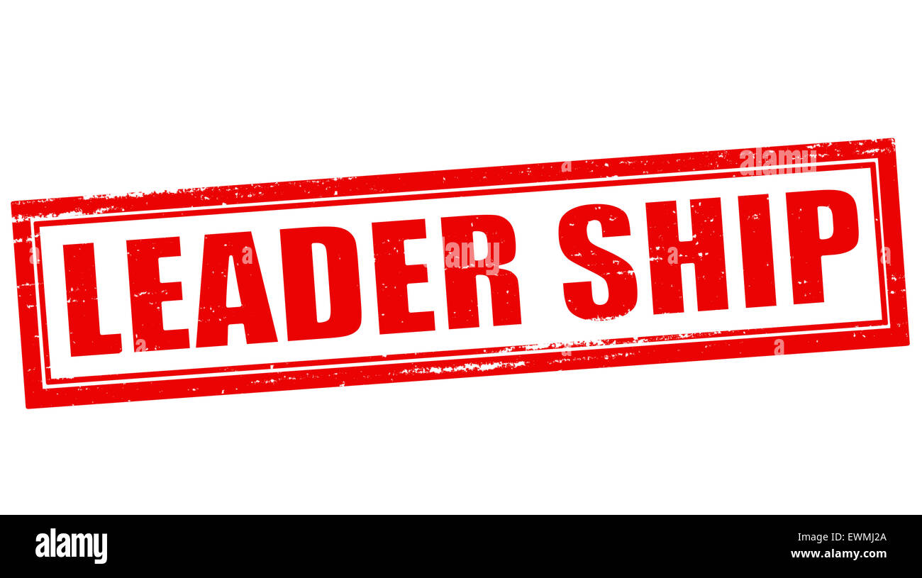 Stamp with text leader ship inside, illustration Stock Photo - Alamy