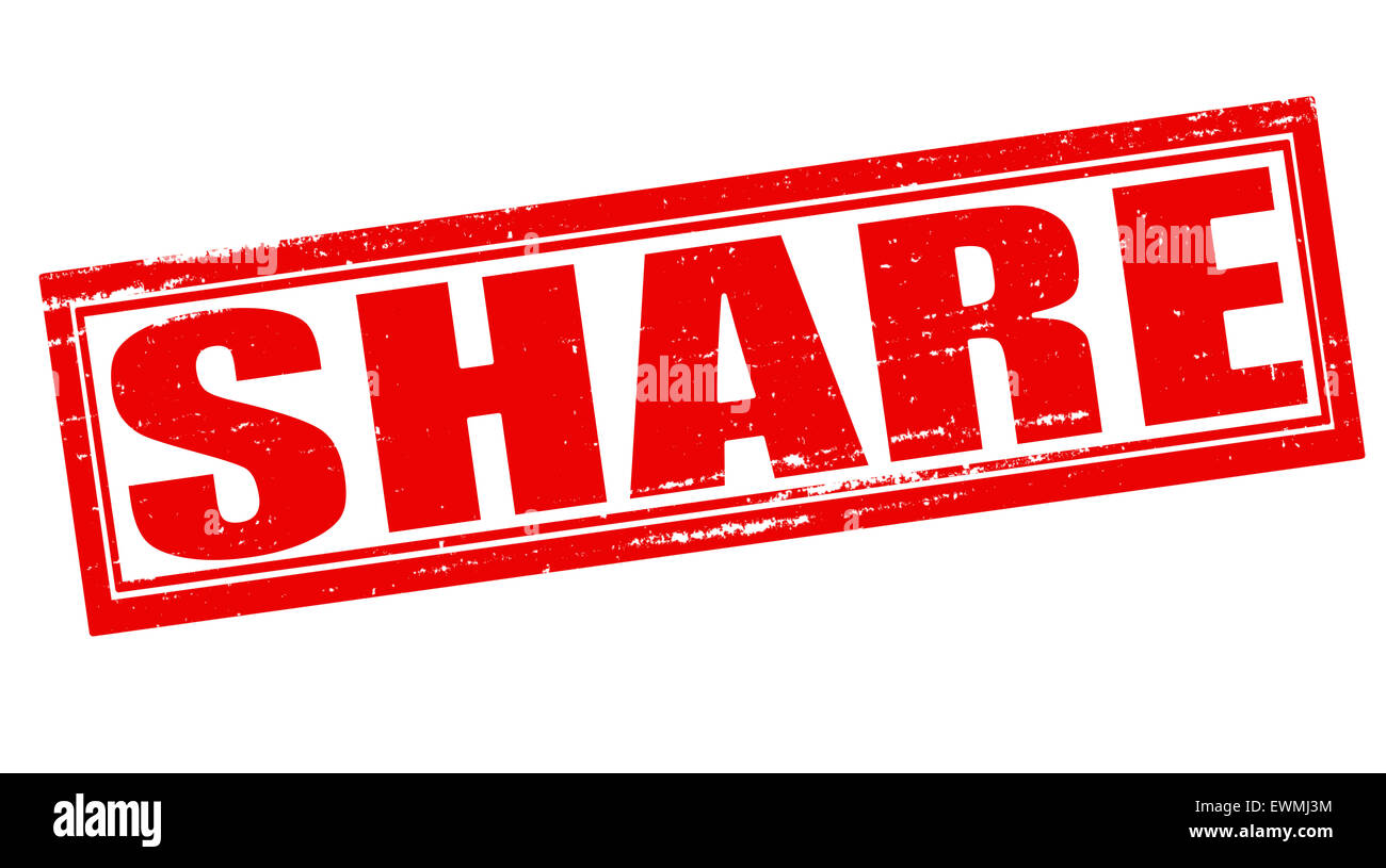 Share stamp hi-res stock photography and images - Alamy