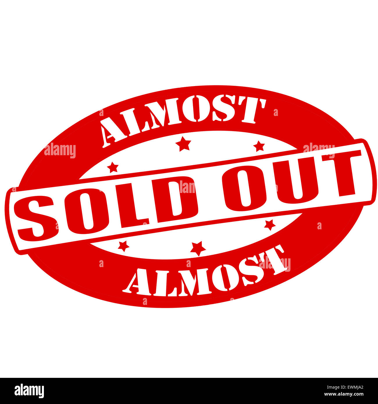 Almost sold out text hi-res stock photography and images - Alamy