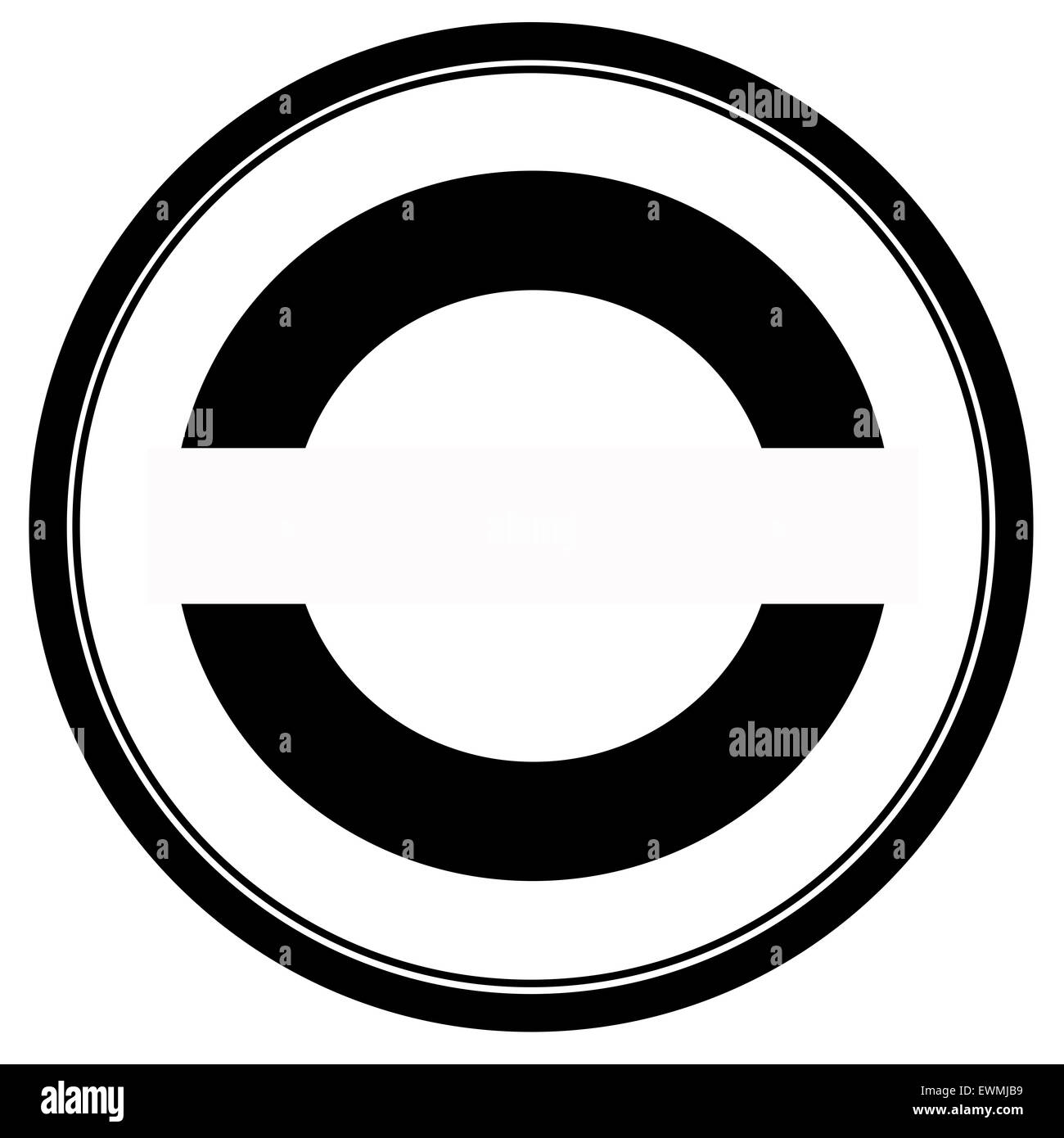 Round black stamp Stock Photo - Alamy