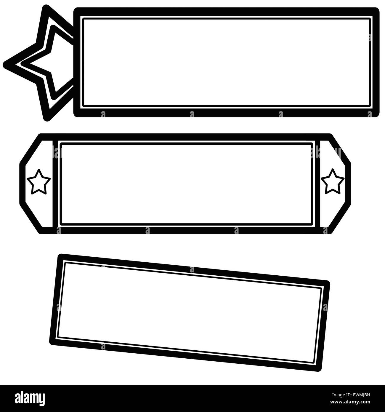 Set stamps Black and White Stock Photos & Images - Alamy