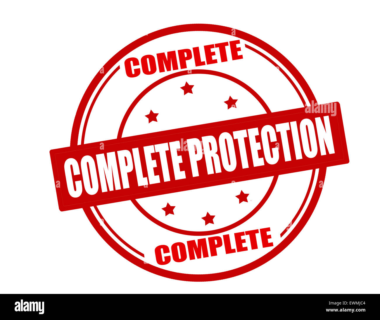 Stamp with text complete protection inside, illustration Stock Photo ...