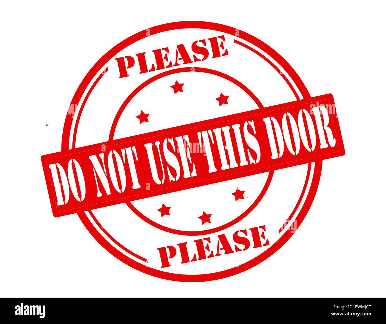 Stamp with text do not use this door inside, illustration Stock Photo ...