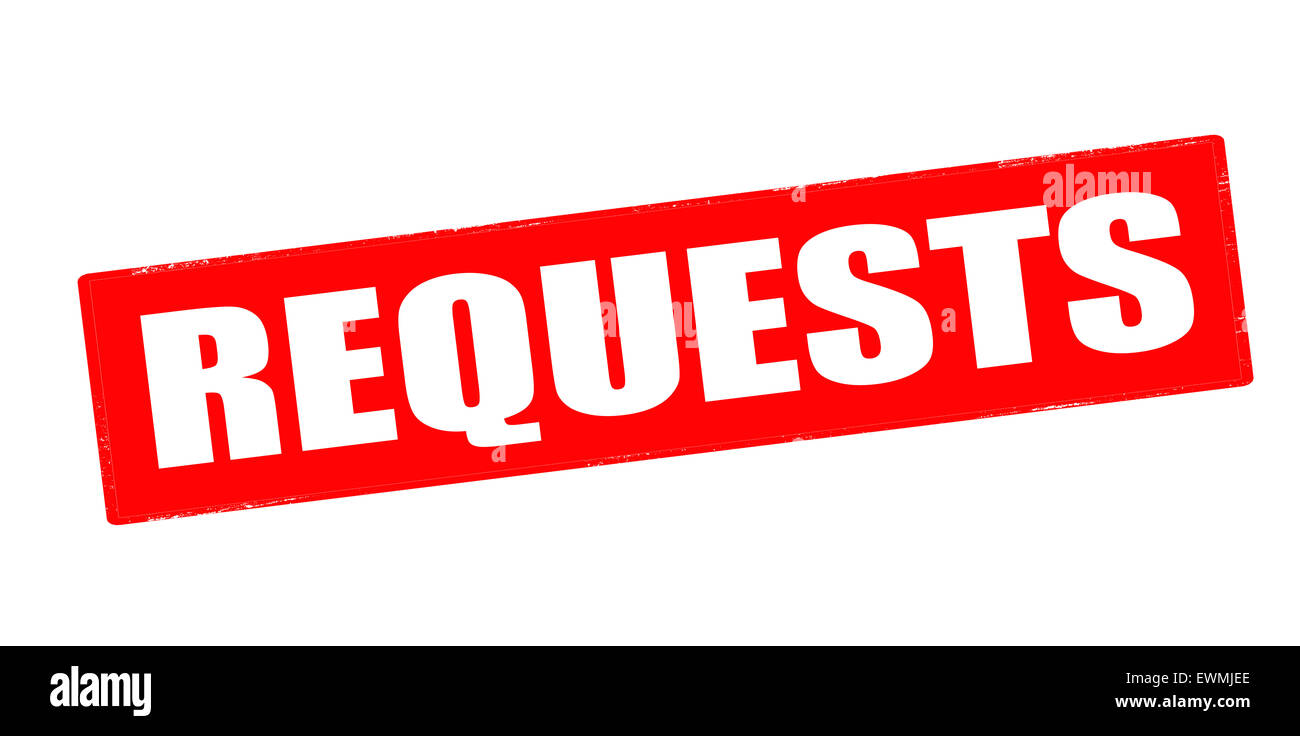 Stamp with word request inside, illustration Stock Photo - Alamy