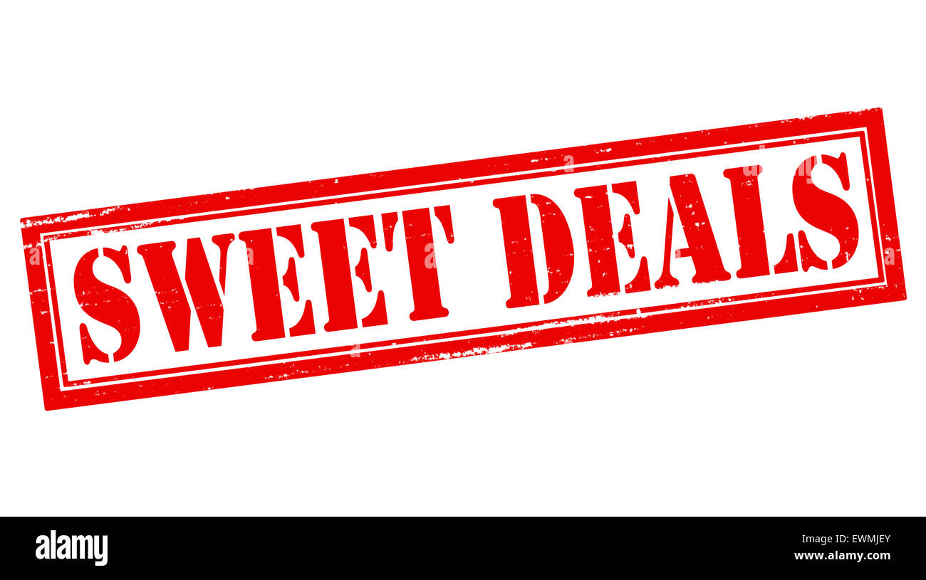 Stamp with text sweet deals inside, illustration Stock Photo - Alamy