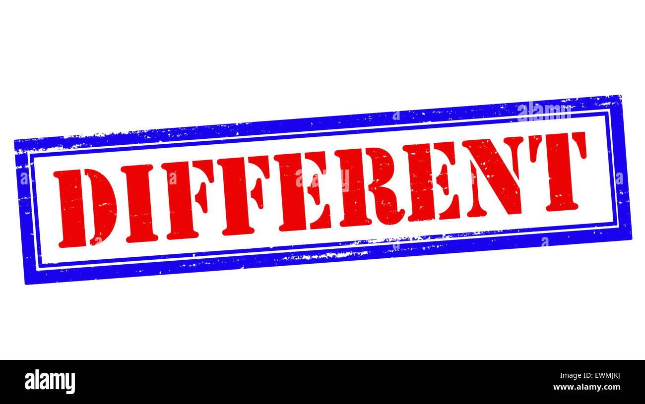 Stamp word different inside illustration hi-res stock photography and ...