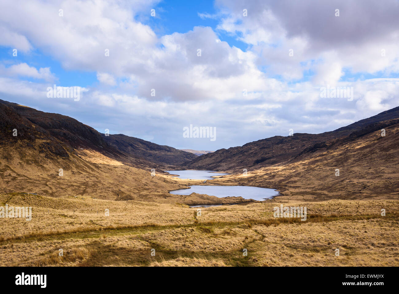 Loch an Ellen, Isle of Mull, Hebrides, Argyll and Bute, Scotland Stock ...
