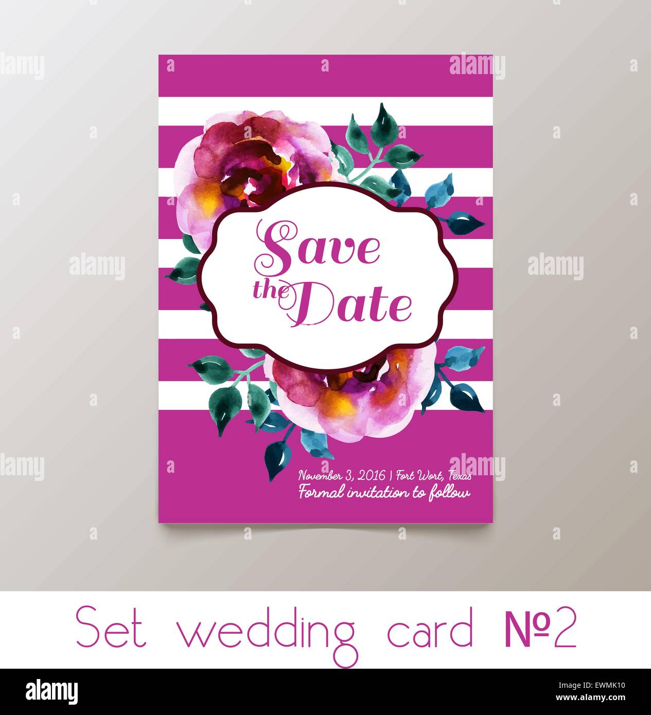 A set weddings invitation Stock Vector Image & Art - Alamy