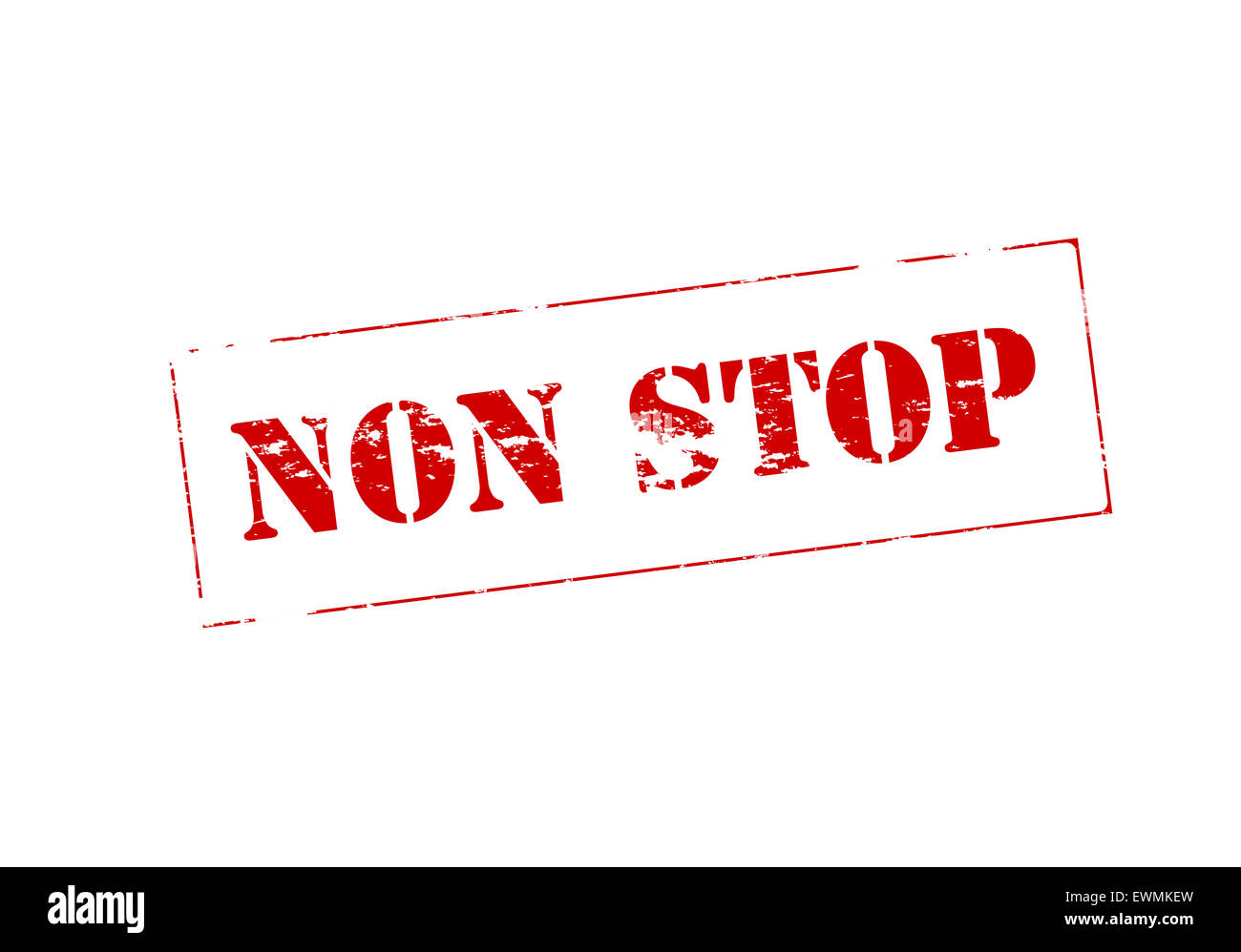 Stamp with text non stop inside, illustration Stock Photo - Alamy