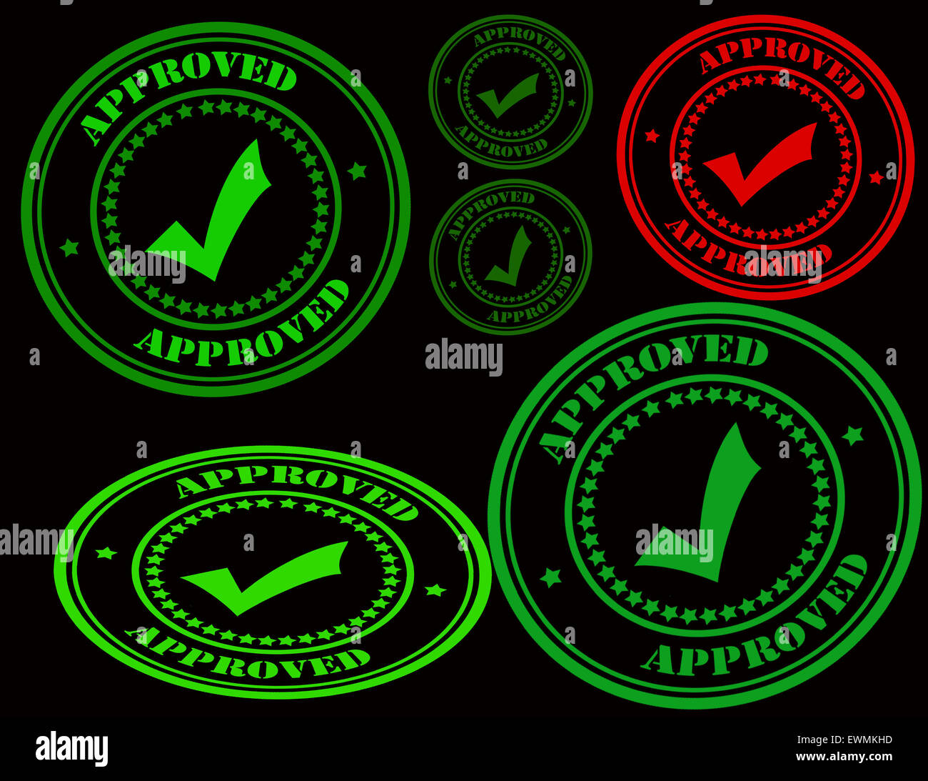Approved stamps hi-res stock photography and images - Alamy