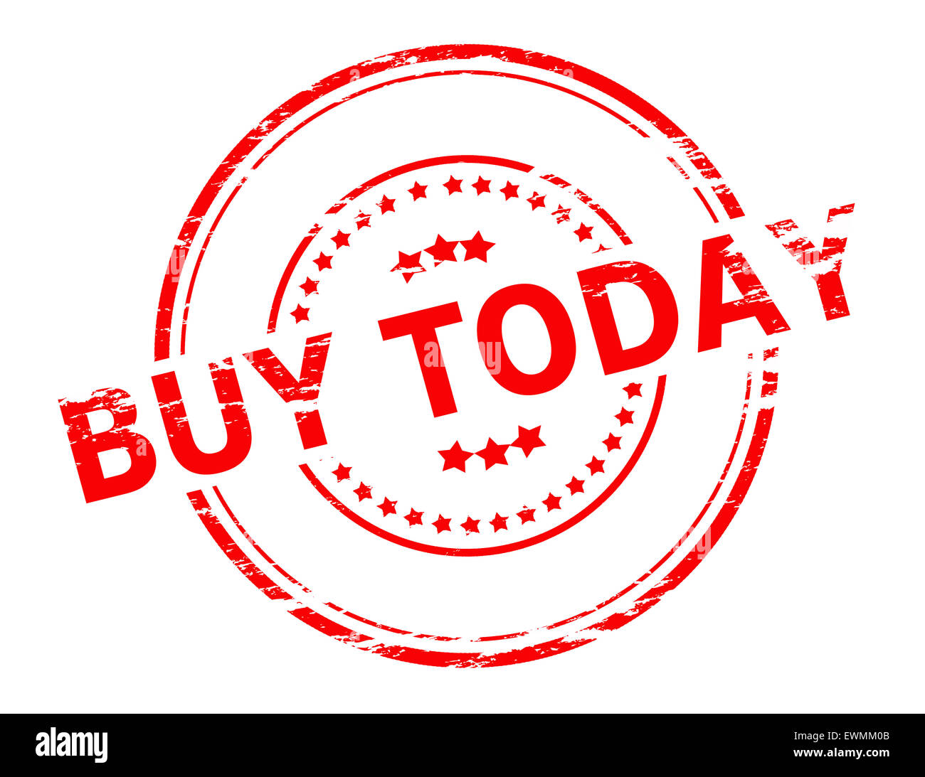 Stamp with text buy today inside, illustration Stock Photo - Alamy