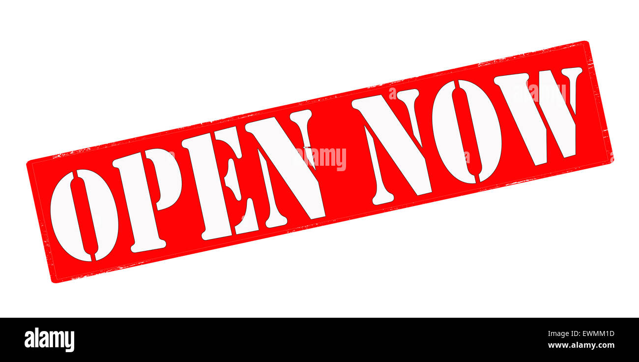 Now open stamp hi-res stock photography and images - Alamy