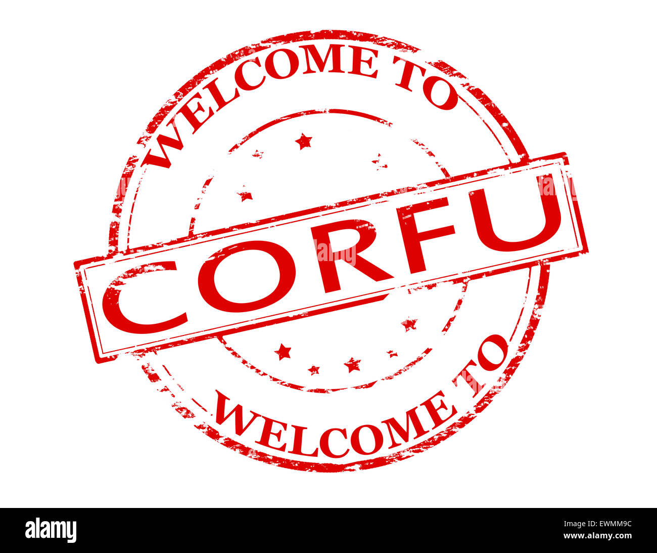 Corfu stamp hi-res stock photography and images - Alamy