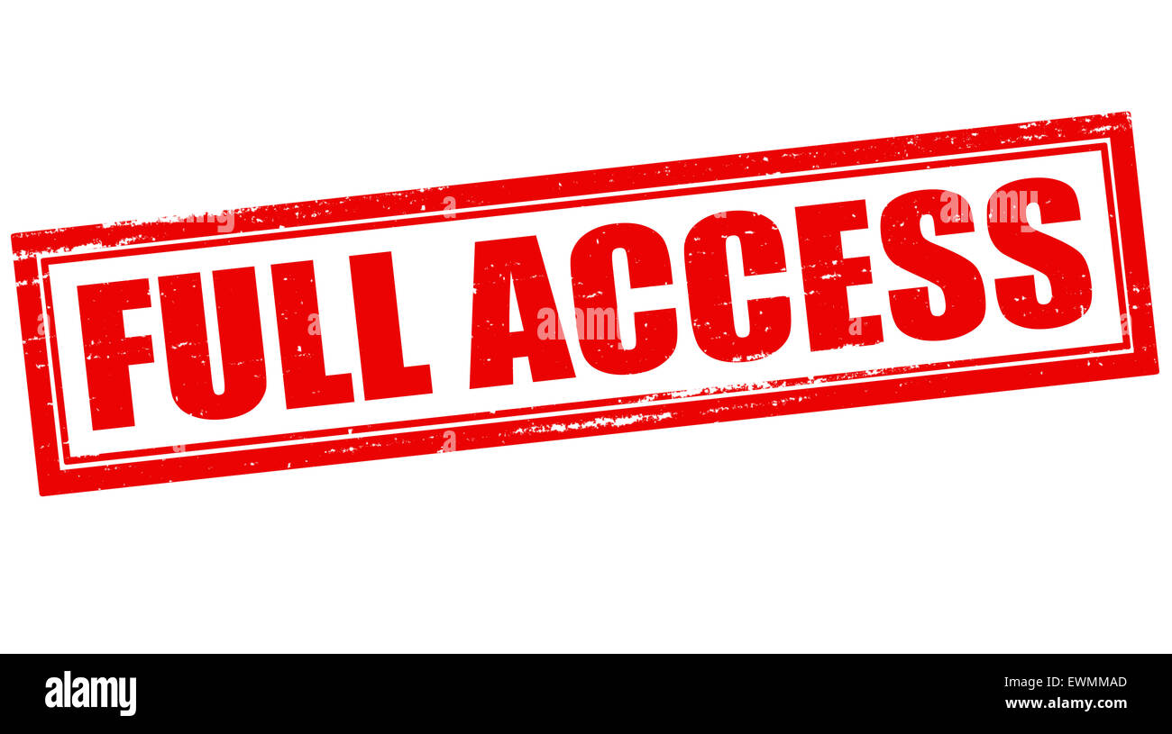 Stamp with text full access inside, illustration Stock Photo - Alamy