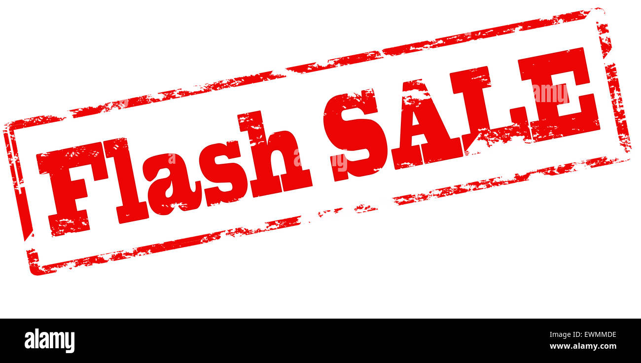 Rubber stamp with text flash sale inside, illustration Stock Photo - Alamy