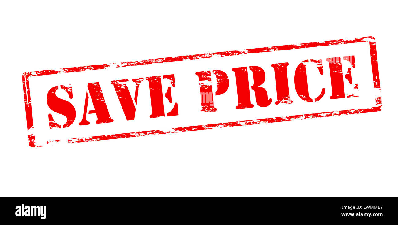 Rubber stamp with text save price inside, illustration Stock Photo - Alamy