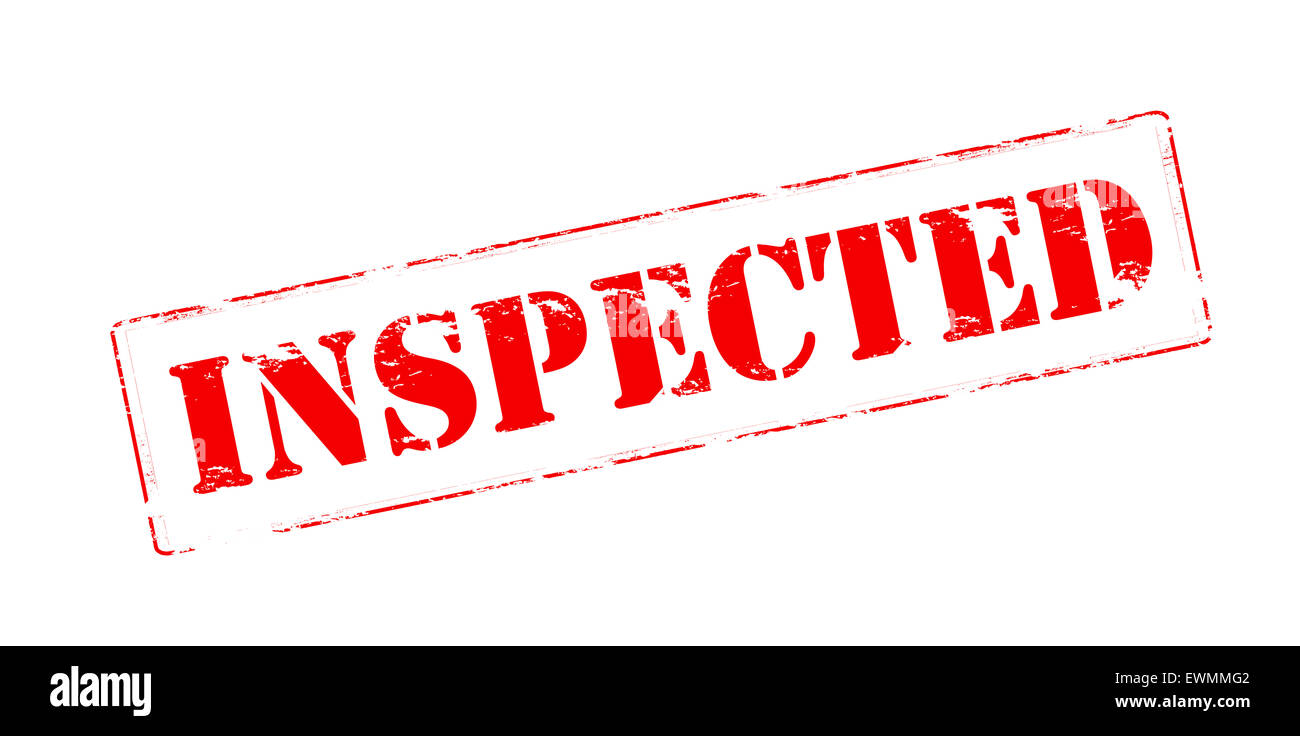 Inspected word hi-res stock photography and images - Alamy
