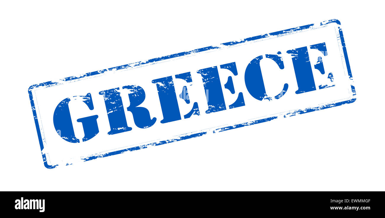 Rubber stamp with word Greece inside, illustration Stock Photo - Alamy