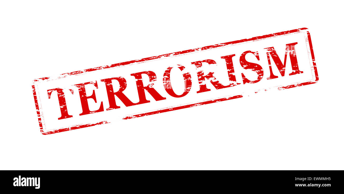 Rubber stamp with word terrorism inside, illustration Stock Photo - Alamy
