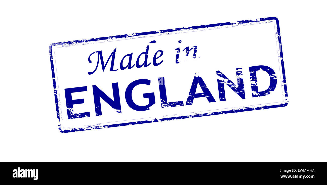 Rubber stamp with text made in England inside, illustration Stock Photo ...