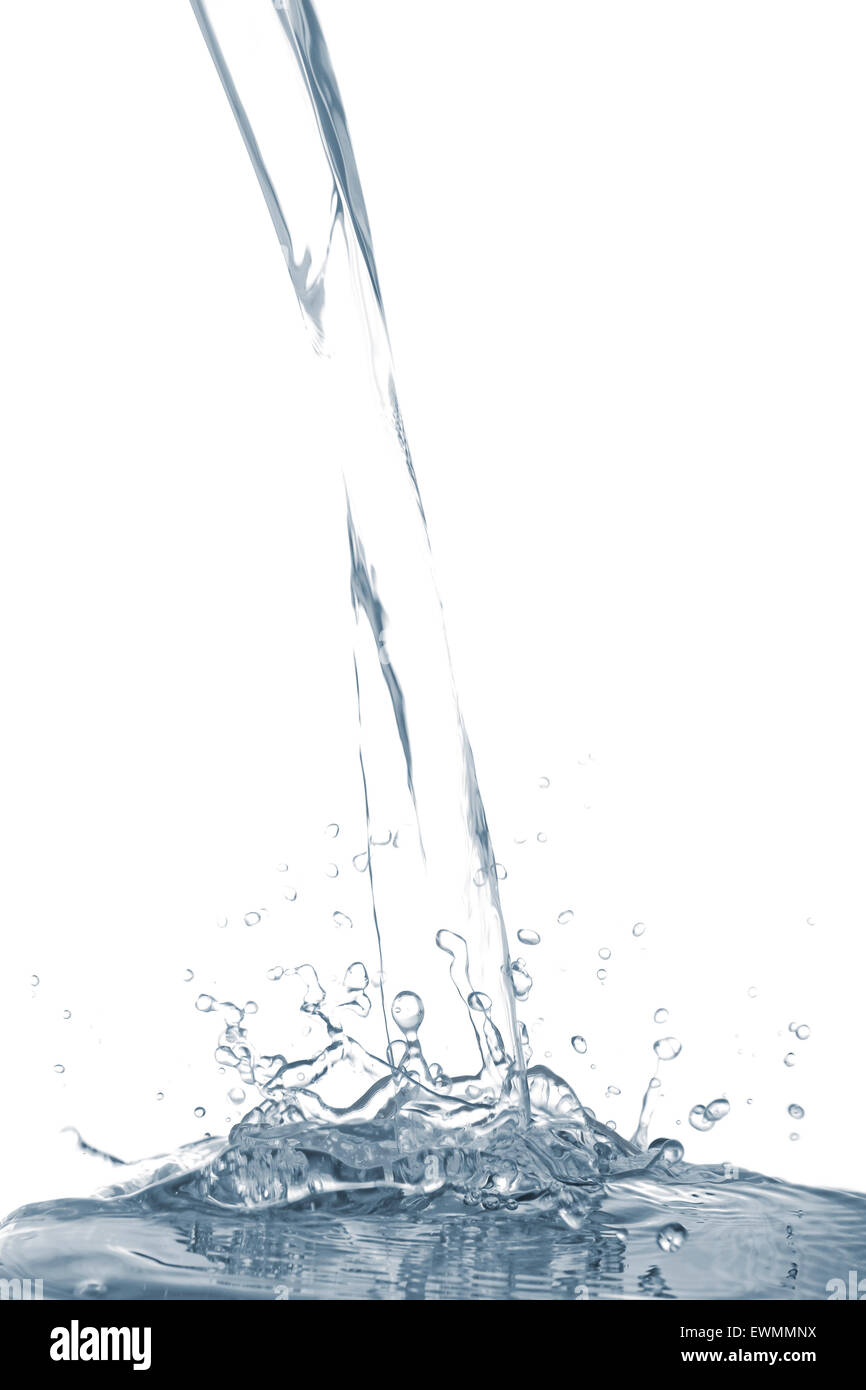 Stock image of water being poured into container Stock Photo - Alamy